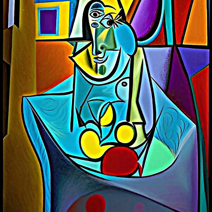 In a Bathtub Picasso Style AI Art - ThajaFloecky Designs - Digital Art ...