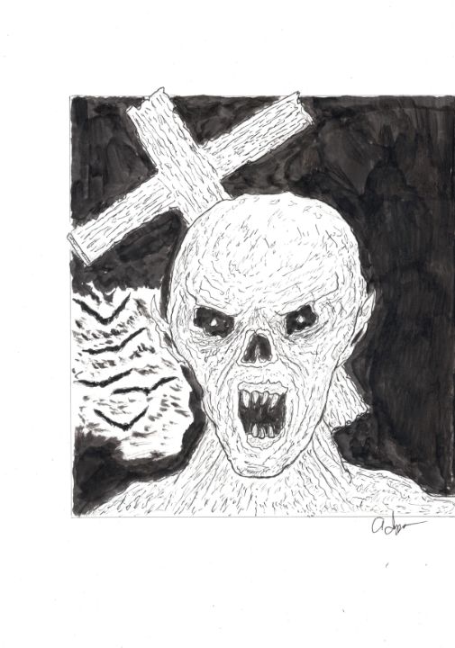 Vampire Pen and Ink Drawing - Izzo Artworks (Anthony Izzo) - Drawings ...