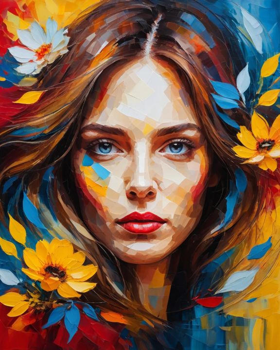 bright and expressive portrait - best designs - Digital Art & AI ...