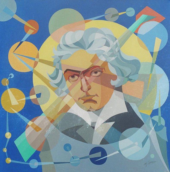 Ludvig van Beethoven - Mircea Cojocaru paintings - Paintings & Prints ...