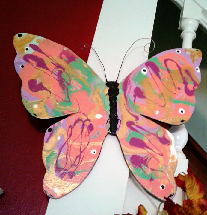 Handmade Wooden butterfly - Elly's Paintings - Crafts & Other Art ...
