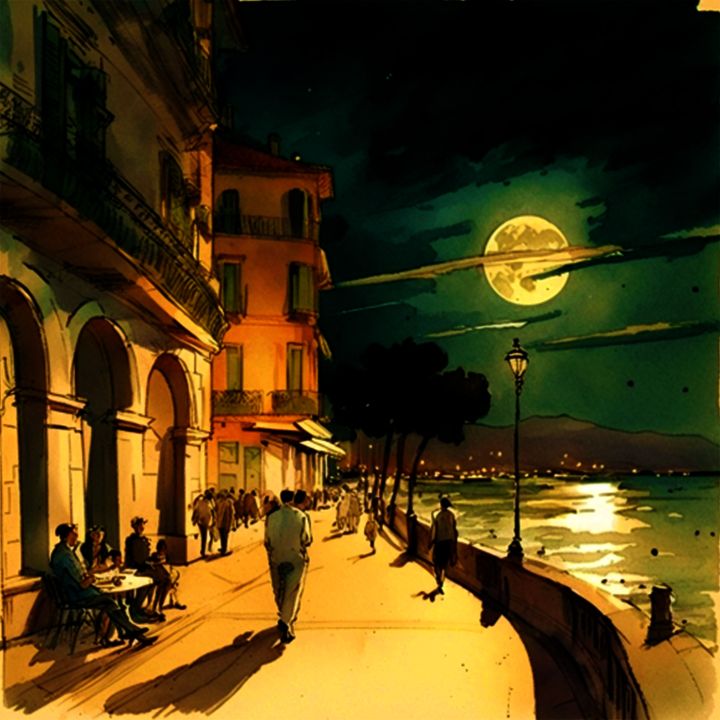 Enjoying The Night - isaack art studio - Digital Art & AI, Places ...