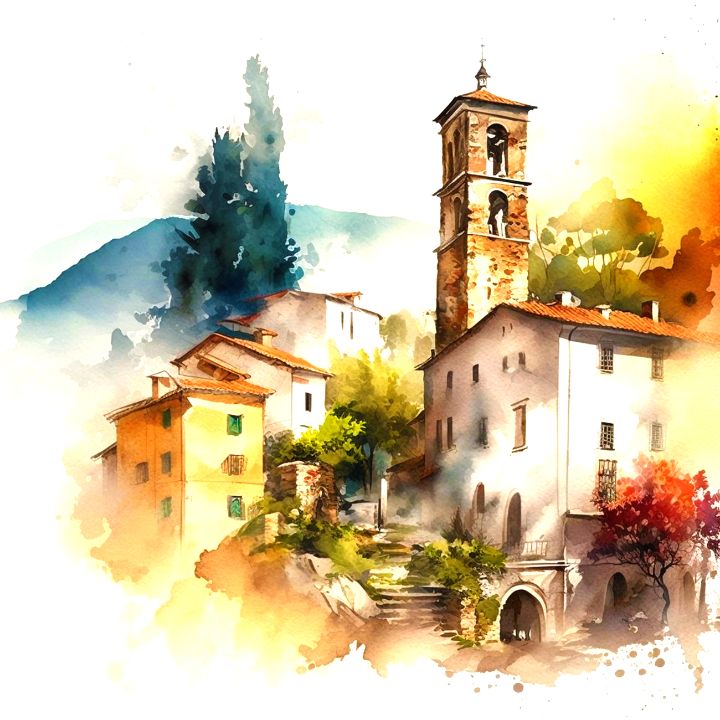 A Day In The Village - isaack art studio - Digital Art & AI, Places ...