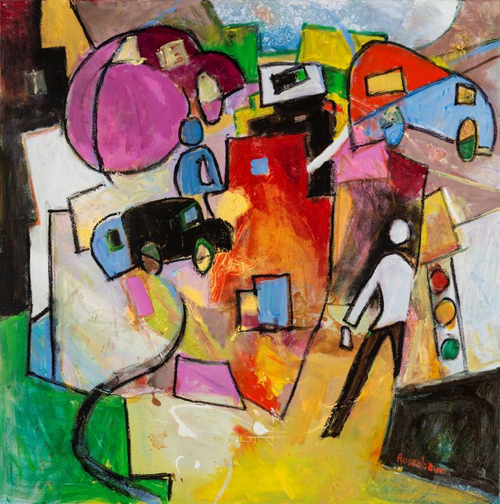 Traffic - The Artist’s Studio - Paintings & Prints, Abstract, Color ...