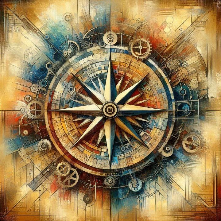 Compass Rose 3 - Heritage Hills Art Gallery - Digital Art & AI ...