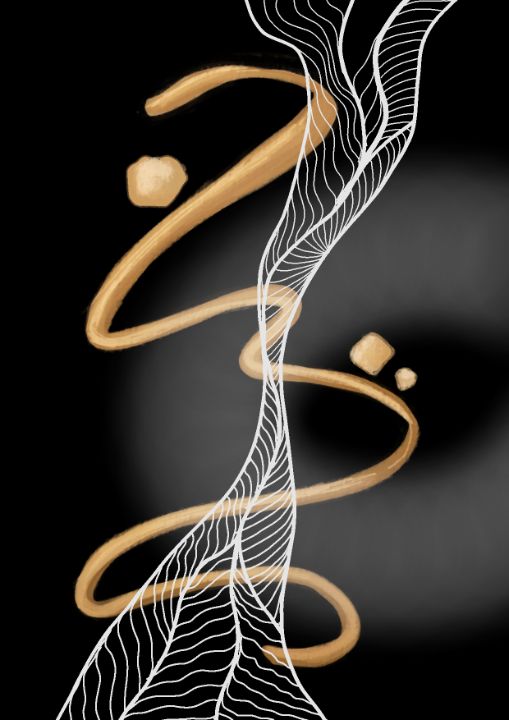 Ribbon dance - Ella art - Digital Art & AI, Abstract, Other Abstract ...