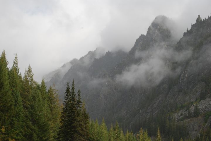 Mist on the Snow Creek Wall - Wend Images Gallery - Photography ...