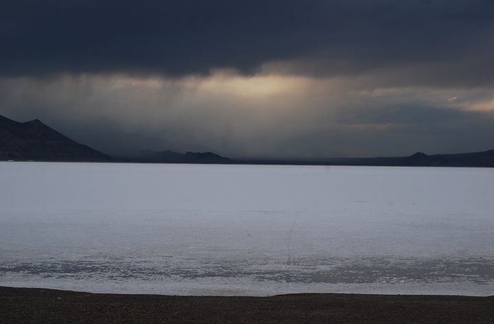 Rain Storm over the Salt Flats - Wend Images Gallery - Photography ...