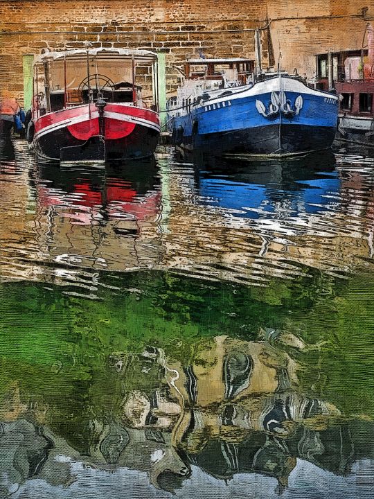 Boats & Reflections - Photographic Artwork - Photography, Vehicles ...