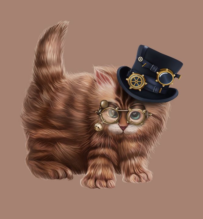 Kitten Illustration cat - Mac - Drawings & Illustration, Animals, Birds ...