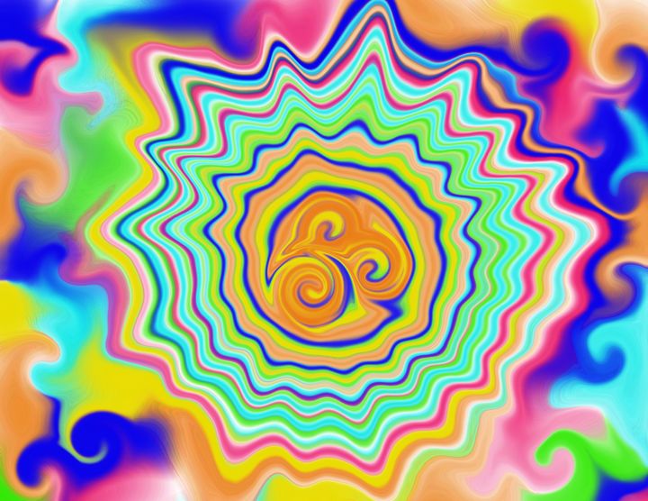 Psychedelic swirls - Christopher Knoll - Digital Art & AI, Abstract ...