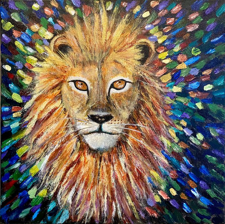 Lion - Helen's Art Studio - Paintings & Prints, Animals, Birds, & Fish ...