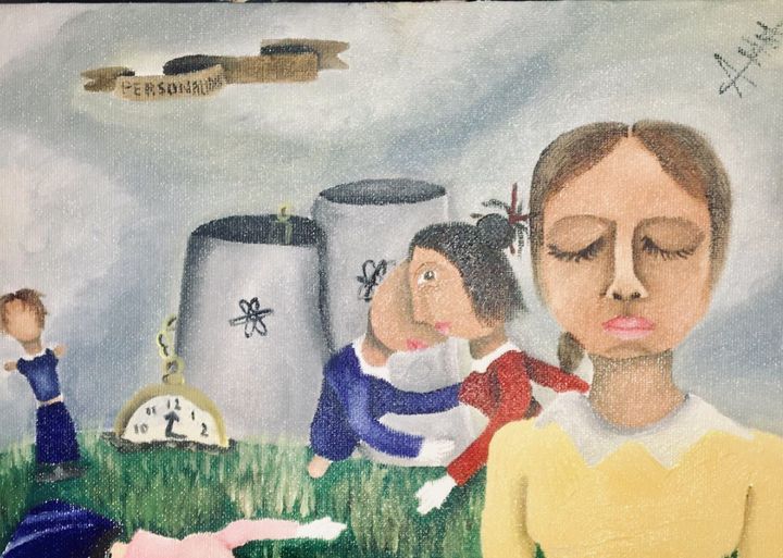 Multiple personality - looks are deceiving by Axel Medrano - Paintings ...