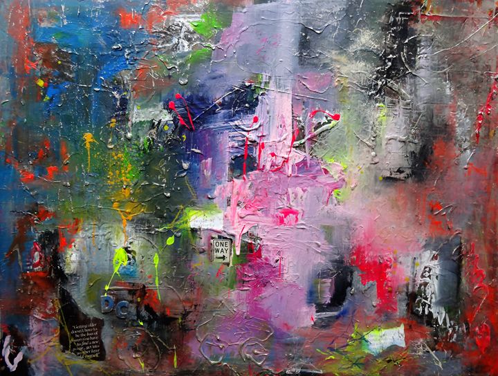 "One Way" - Paintings by Jaio Dos Anjos - Paintings & Prints, Abstract ...