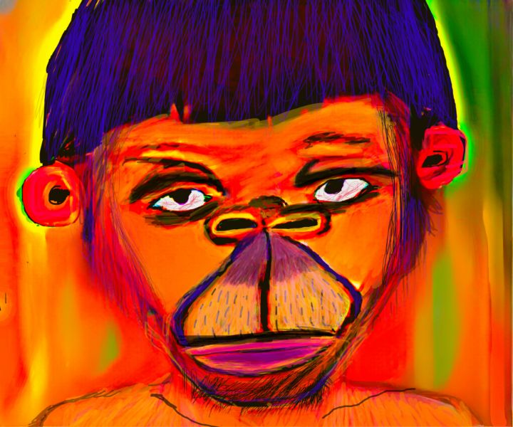Ape boy - Brightly17 - Digital Art & AI, People & Figures, Male Form ...