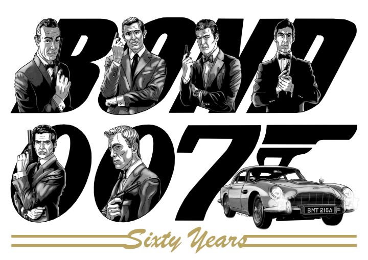 James Bond 60th Anniversary - Steen Illustration - Drawings ...