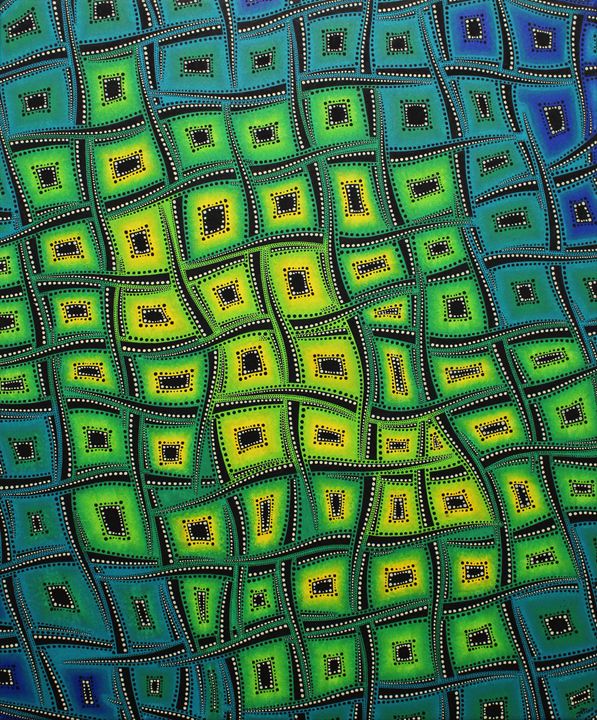 Green color movements - Jonathan Pradillon - Paintings & Prints ...