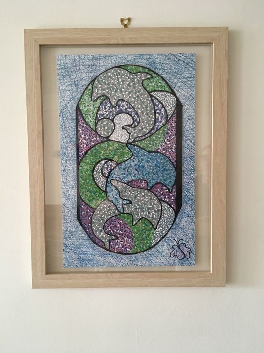 flying fish - Julia Balk Drawings - Paintings & Prints, Abstract ...