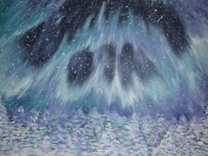 Northern Lights - Irina Astley Art - Paintings & Prints, Landscapes ...