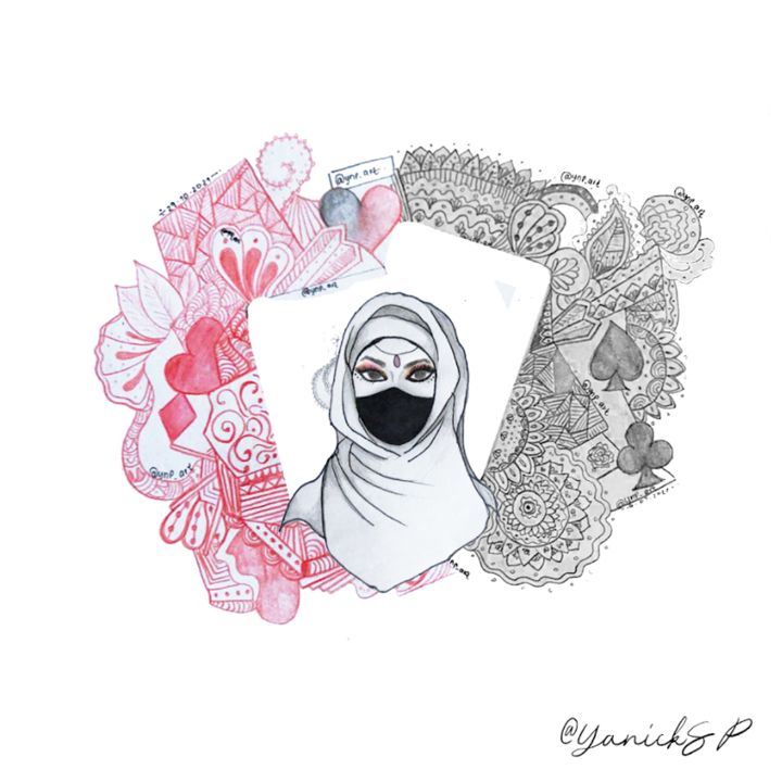 Indian Muslimah - Sulemane-Puspaceno Art Trust - Drawings ...