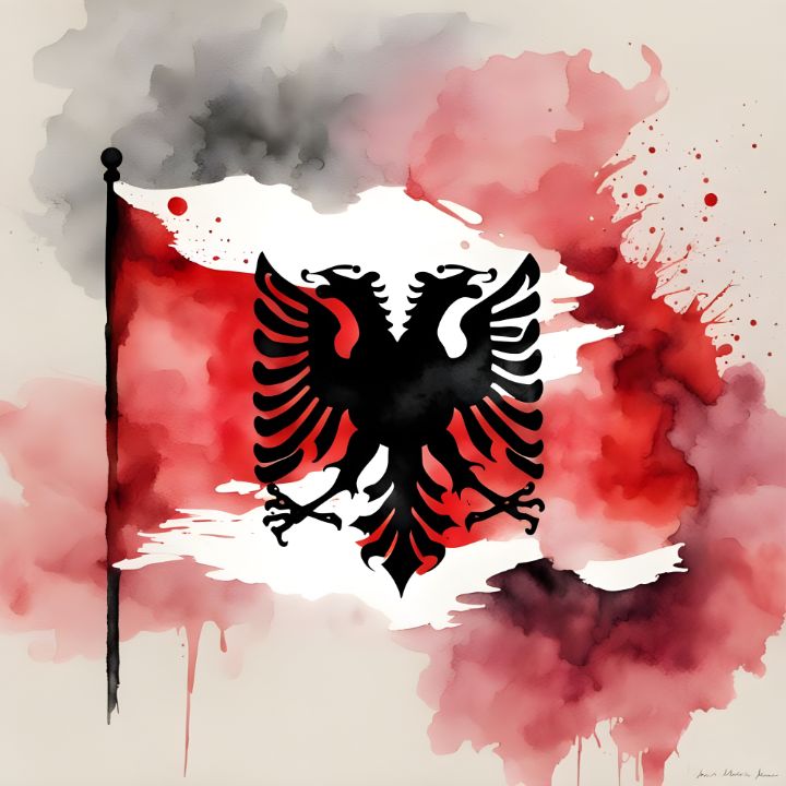 Shqiponja Albanian Eagle - the illyrian - Drawings & Illustration, Ethnic, Cultural, & Tribal ...