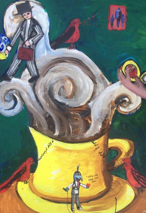 Gonzo Coffee - Heather Barstow Fine Art gallery - Paintings & Prints ...