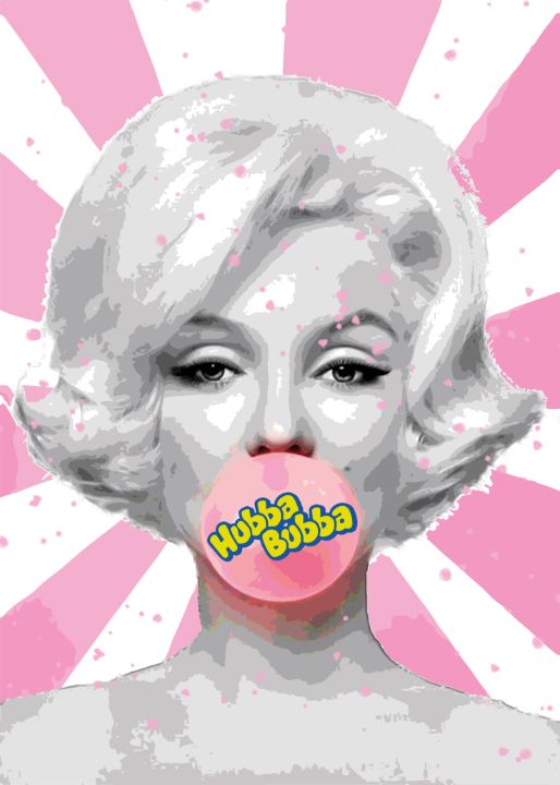 Bubble Icon – Marilyn x Hubba Bubba - Daveschloffiart - Paintings ...