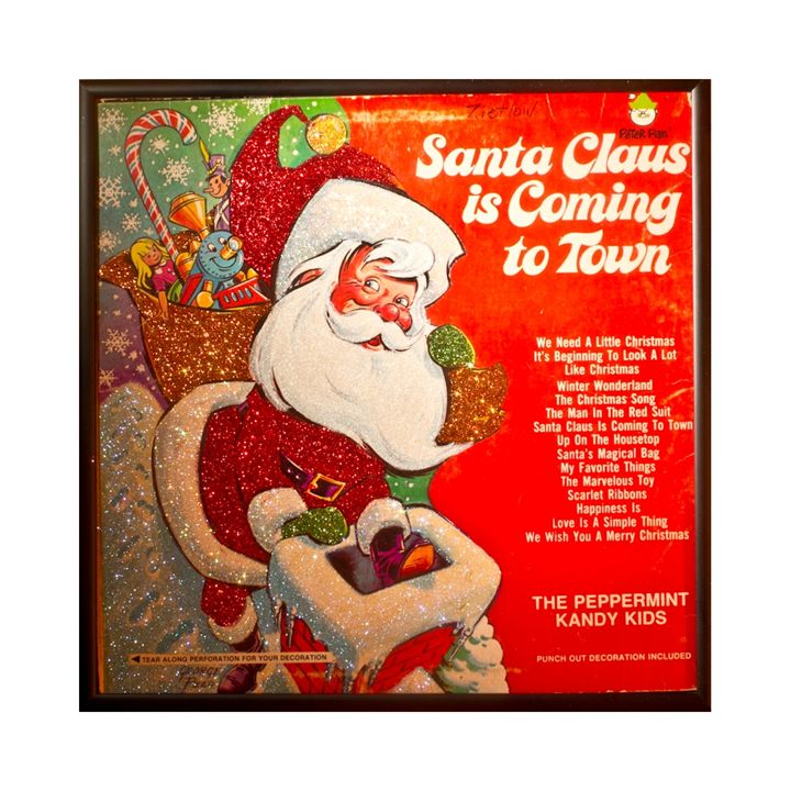 Santa Claus Glittered Record Album - mmm designs - Crafts & Other Art ...