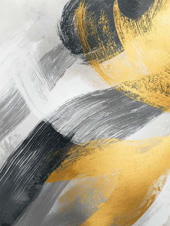 Abstract Brushstroke Modern Art Prin - Vidove - Paintings & Prints ...