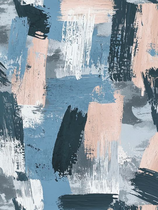 Abstract Brushstroke Modern Art Prin - Vidove - Paintings & Prints ...