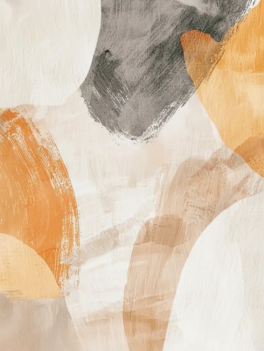 Abstract Brushstroke Modern Art Prin - Vidove - Paintings & Prints ...