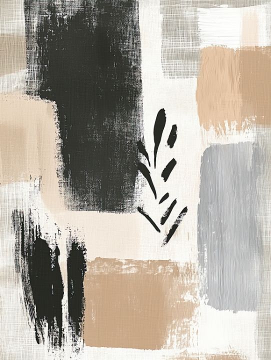 Abstract Brushstroke Modern Art Prin - Vidove - Paintings & Prints ...