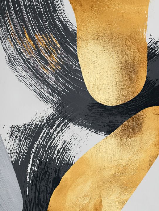 Abstract Brushstroke Modern Art Prin - Vidove - Paintings & Prints ...