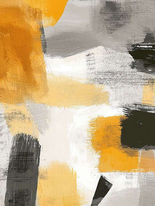 Abstract Brushstroke Modern Art Prin - Vidove - Paintings & Prints ...