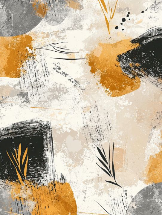 Abstract Brushstroke Modern Art Prin - Vidove - Paintings & Prints ...