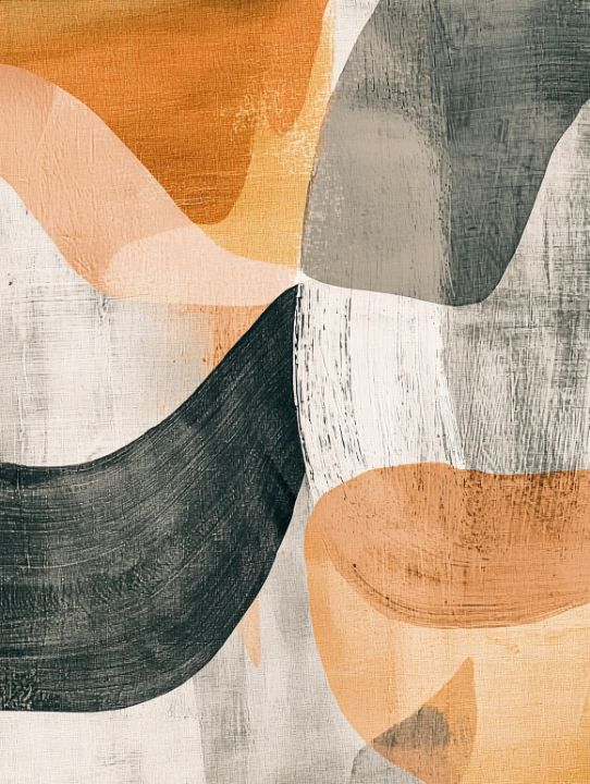 Abstract Brushstroke Modern Art Prin - Vidove - Paintings & Prints ...