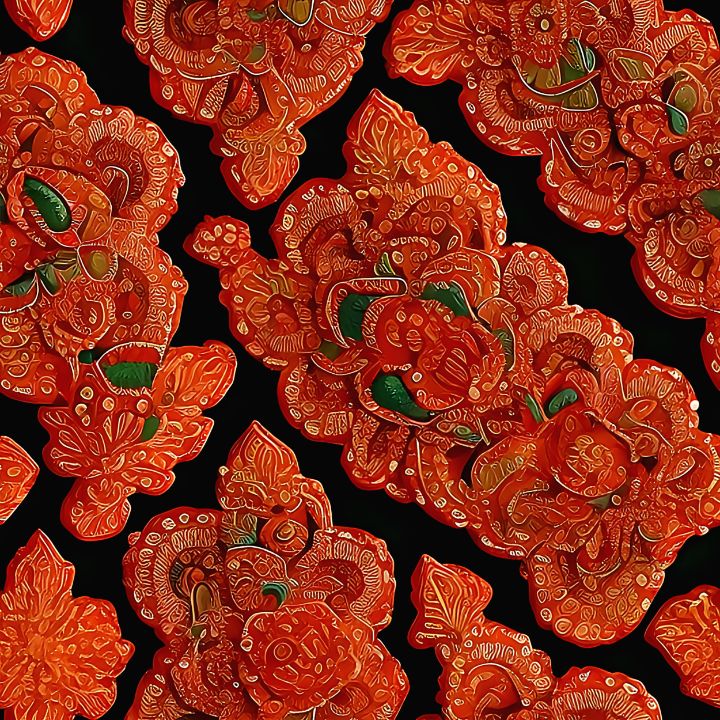 Tibetan. Seamless pattern. - Thai Digital Art - Paintings & Prints ...