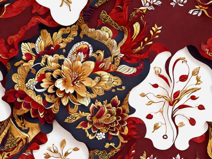 Russian Floral Pattern. Seamless - Thai Digital Art - Paintings ...