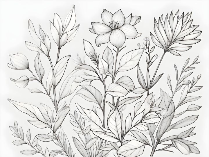 Our Stunning Botanical Natural Print - Thai Digital Art - Drawings ...