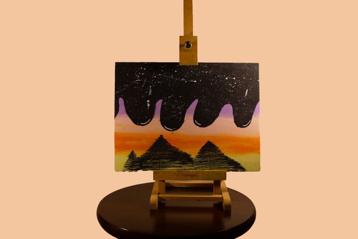 the sunset drip - Syds Splattered Studio - Paintings & Prints ...