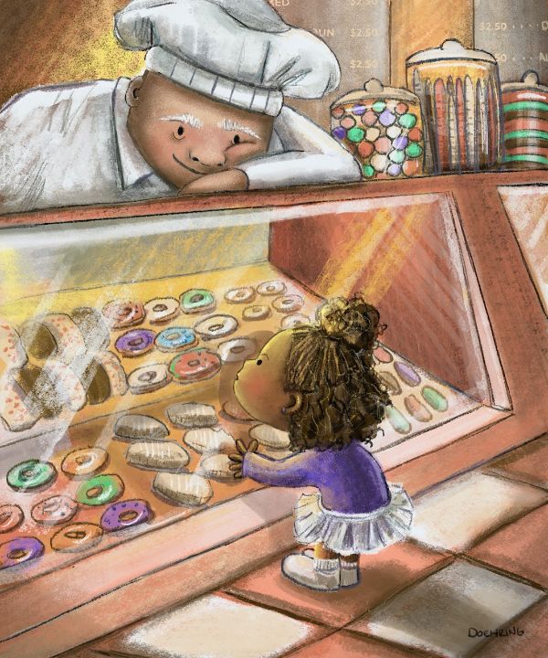 Donut Shop - Jennifer Doehring - Digital Art & AI, Childrens Art, TV ...