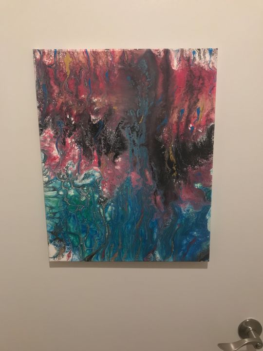 Acrylic pour painting - Southern charm boutique - Paintings & Prints ...