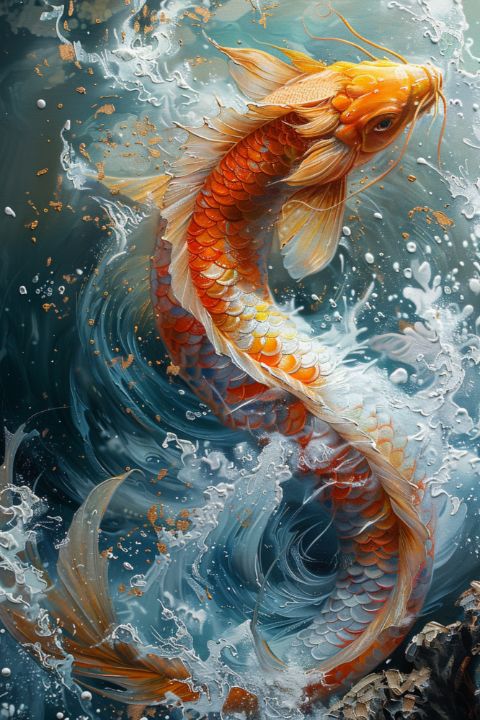oil painting of the dragon fish - Maxleron - Paintings & Prints ...