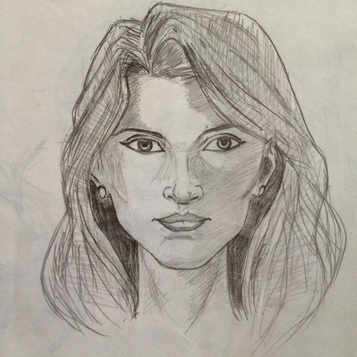 Draw Female Face - Hany sam - Drawings & Illustration, People & Figures ...