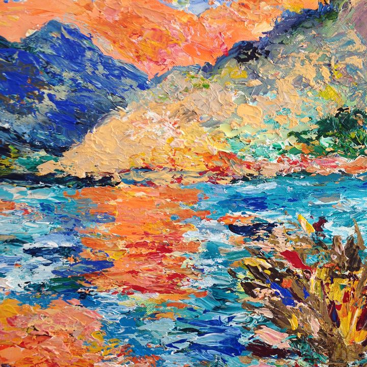 Colorful world - Carols Colorful Art - Paintings & Prints, Landscapes ...