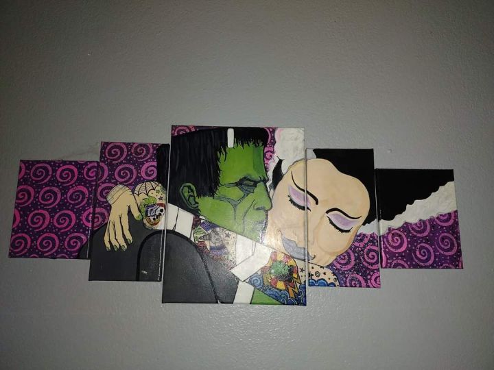 Punk Rock Frankenstein and Bride - Rebecca Jeanne Mclaughlin ...