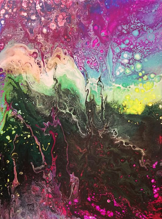 Under Alien Skies - AJ Melvin - Paintings & Prints, Abstract, Landscape ...