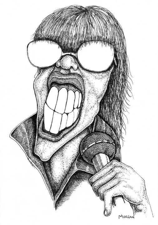 Rock Singer - WardMorganArts - Drawings & Illustration, Entertainment ...