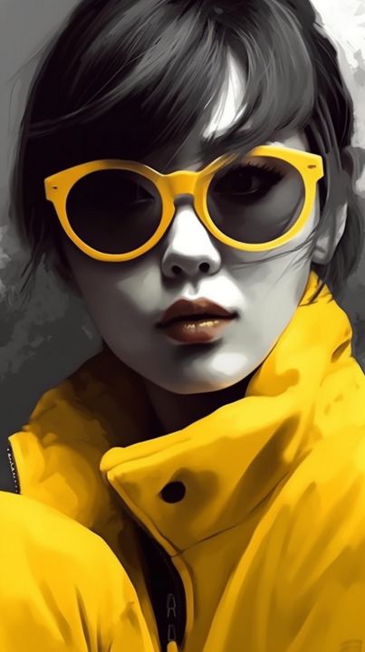 Yellow Jacket - Marie Antoinette Devine - Digital Art & AI, People ...
