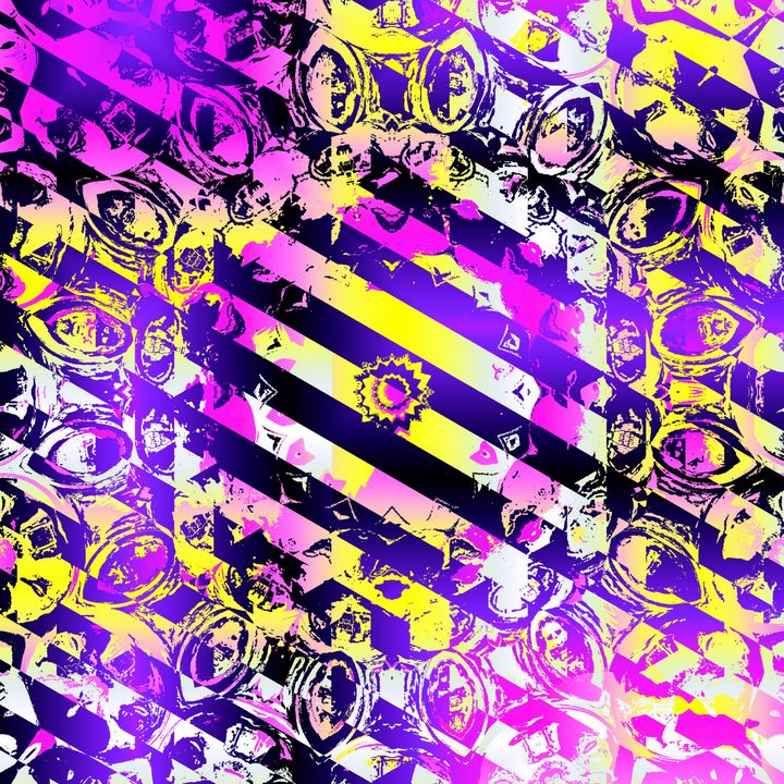 Pop Punk Mandala - MRN Studios - Digital Art & AI, Abstract, Geometric ...